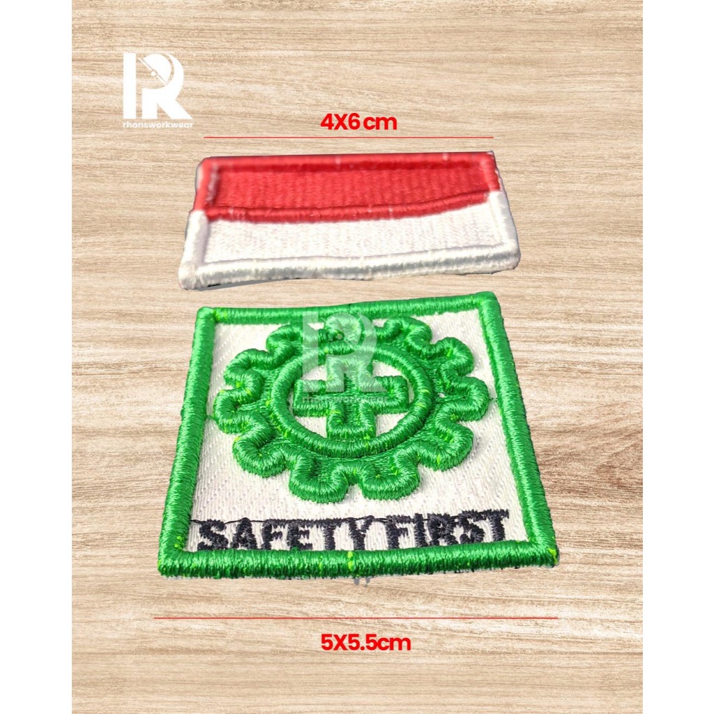 K3/ SAFETY LOGO BORDER Package+Indonesian Flag, Embossed/ 3D model ...