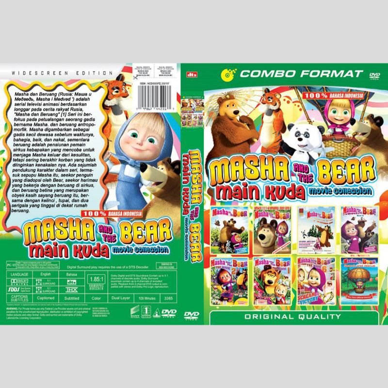 Masha And The Bear Play Horse Children's Cartoon Film Collection ...
