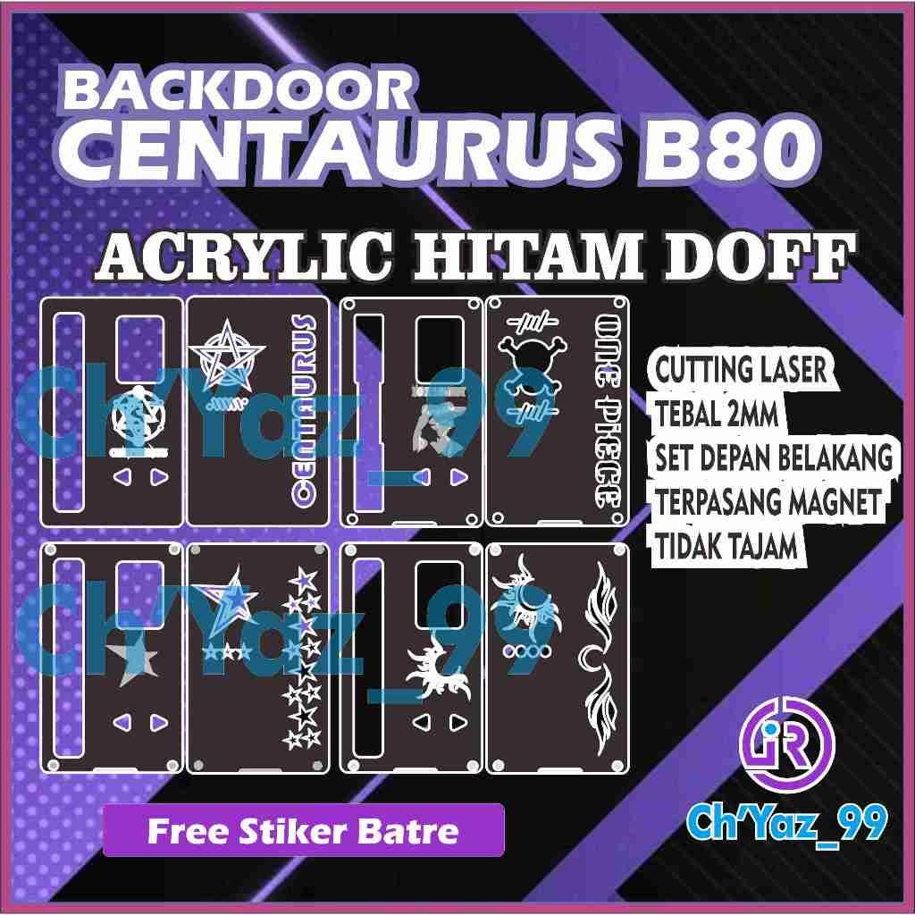 HITAM Ch'yaz_99 B.80 PANEL Products/BACKDOOR ACRYLIC Black DOFF New ...