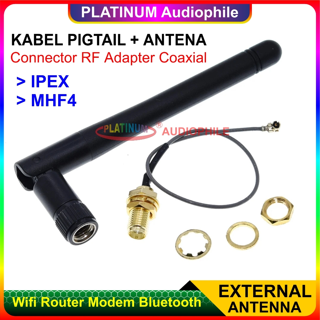 External Antenna External Pigtail Cable IPEX MHF4 Wifi Modem Router ...