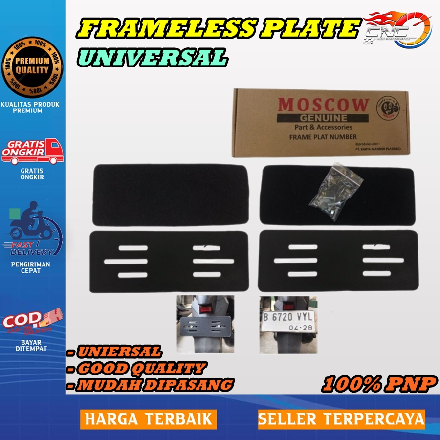 FRAMELESS MOTORCYCLE PLATE UNIVERSAL MOTORCYCLE PLATE MOSCOW PLATE ...