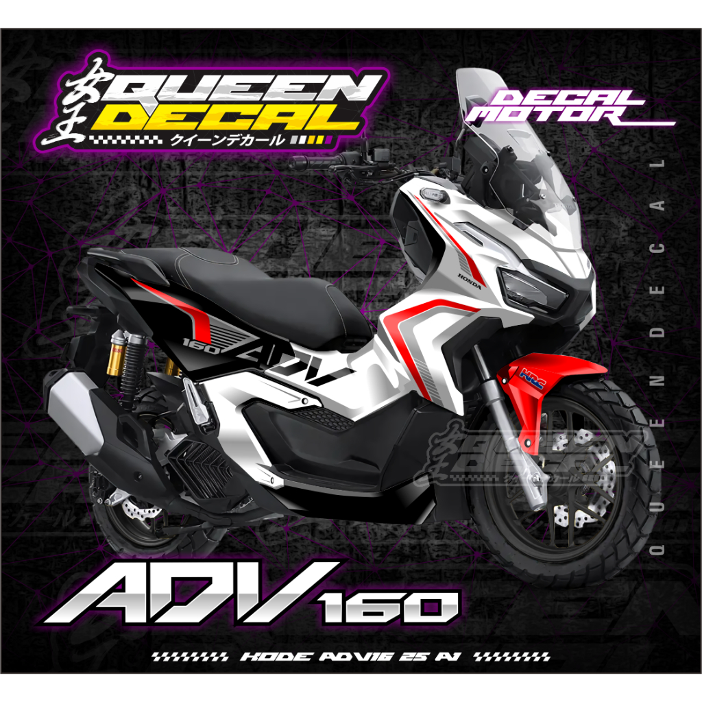 Motorcycle Sticker ADV160 Decal Full Body/Design Decal Custom Stock ...