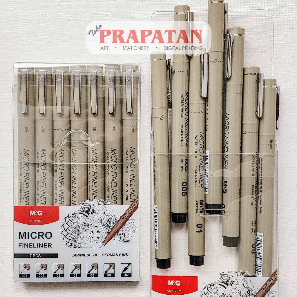 M&g ASPT7971 Drawing Pen Set 7c | Drawing Pen | Shopee Philippines