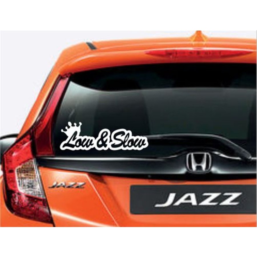 JDM Low n Slow Car Window Cutting Sticker Cool Car Sticker | Shopee ...