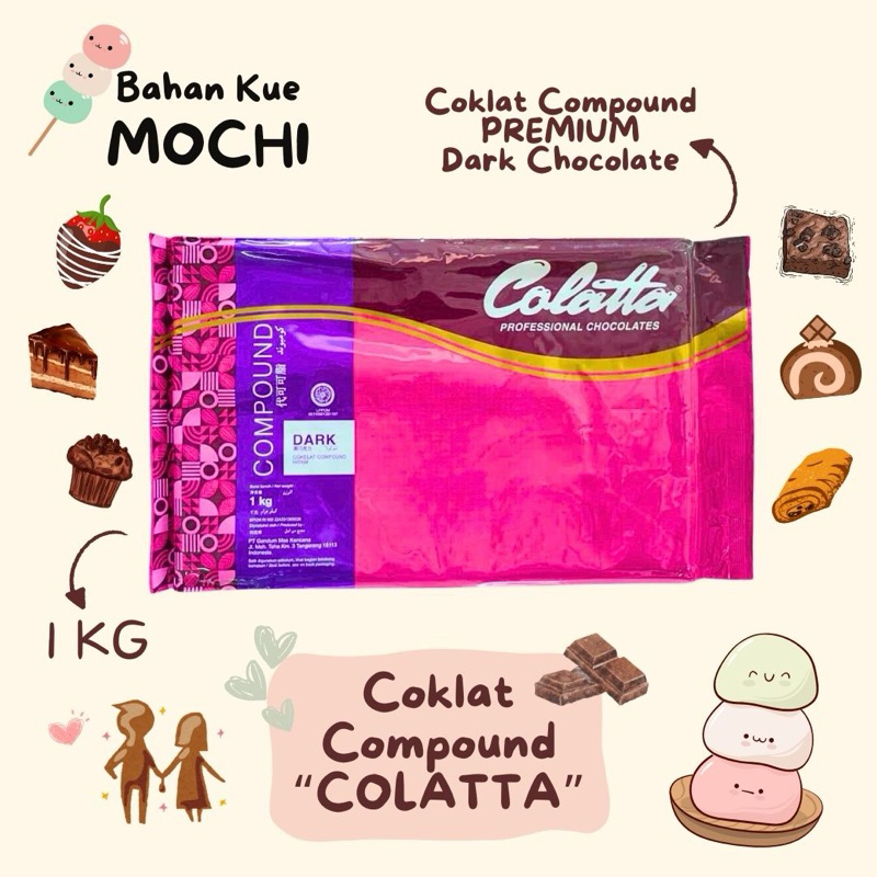 Colatta Compound Chocolate 1KG (Dark) / Colatta Compound Dark Chocolate ...