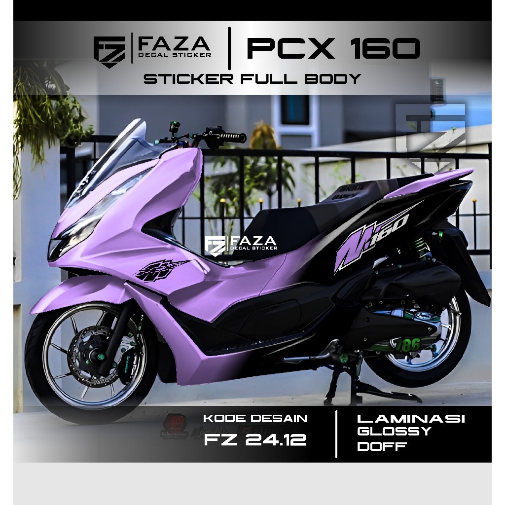 Pcx 160 Full Body Sticker Decal Gradation Graphic - pcx 160 2022 2023 ...
