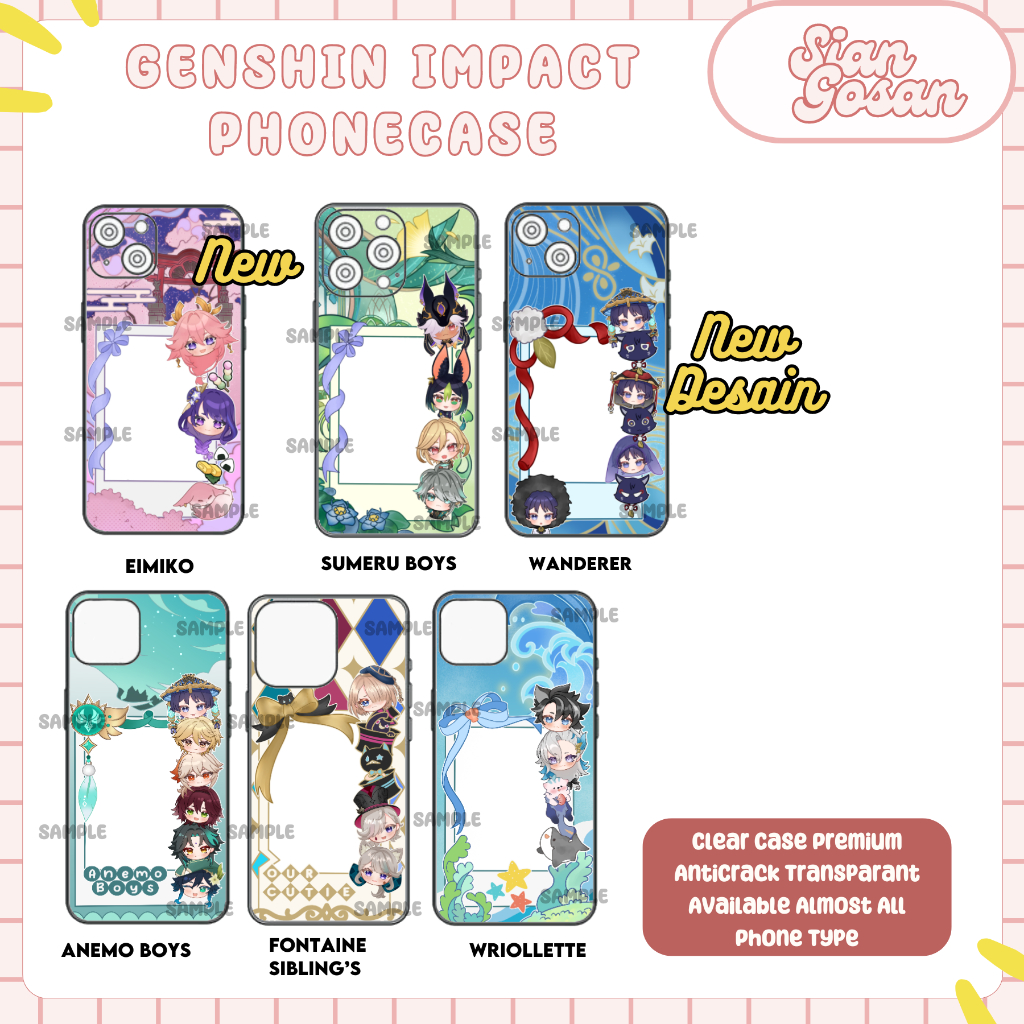 Genshin Impact Phonecase by SIANGOSAN [Read Resellers | Shopee Philippines