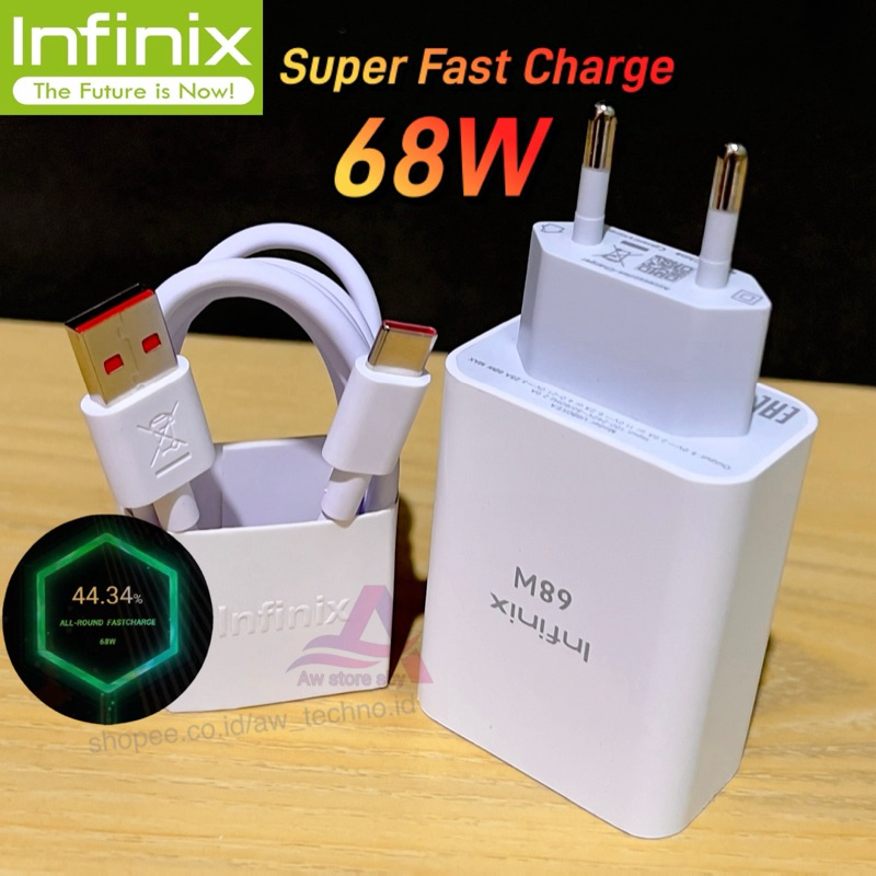 Charger INFINIX Type C Super Fast Charging 68W INFINIX GT 10 Zero 20 30 ...
