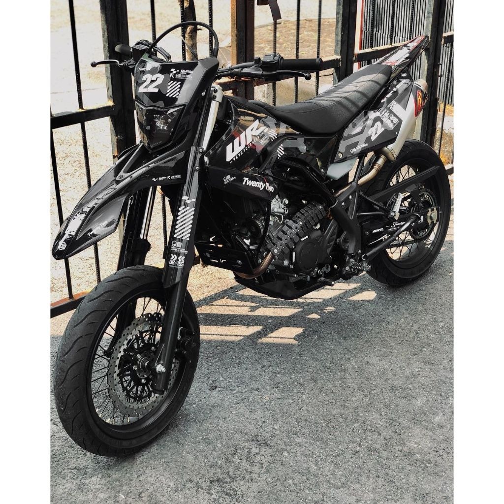 HITAM Black decal Sticker wr 155 full body custom Free request Clear ...