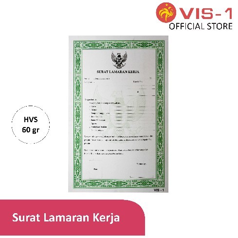 (10 Sheets) VIS-1 Job Application Letter/F4 Job Application Letter ...