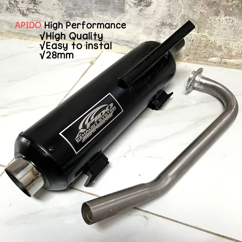 Apido Muffler for Beat Carb/Fi Mio i 125 Mio sporty Mio soulty Mio Gear ...