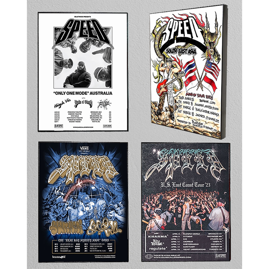 SPEED / GANG CALLED SPEED Poster + Frameblock / Frame Size 45x30 ...