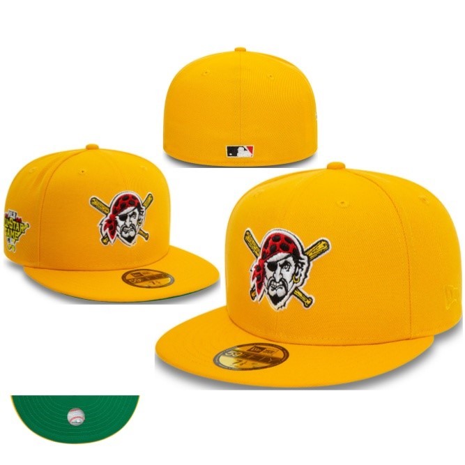 Fitted Hat Pittsburgh Pirates Logo Yellow All Star Game Embroidered ...