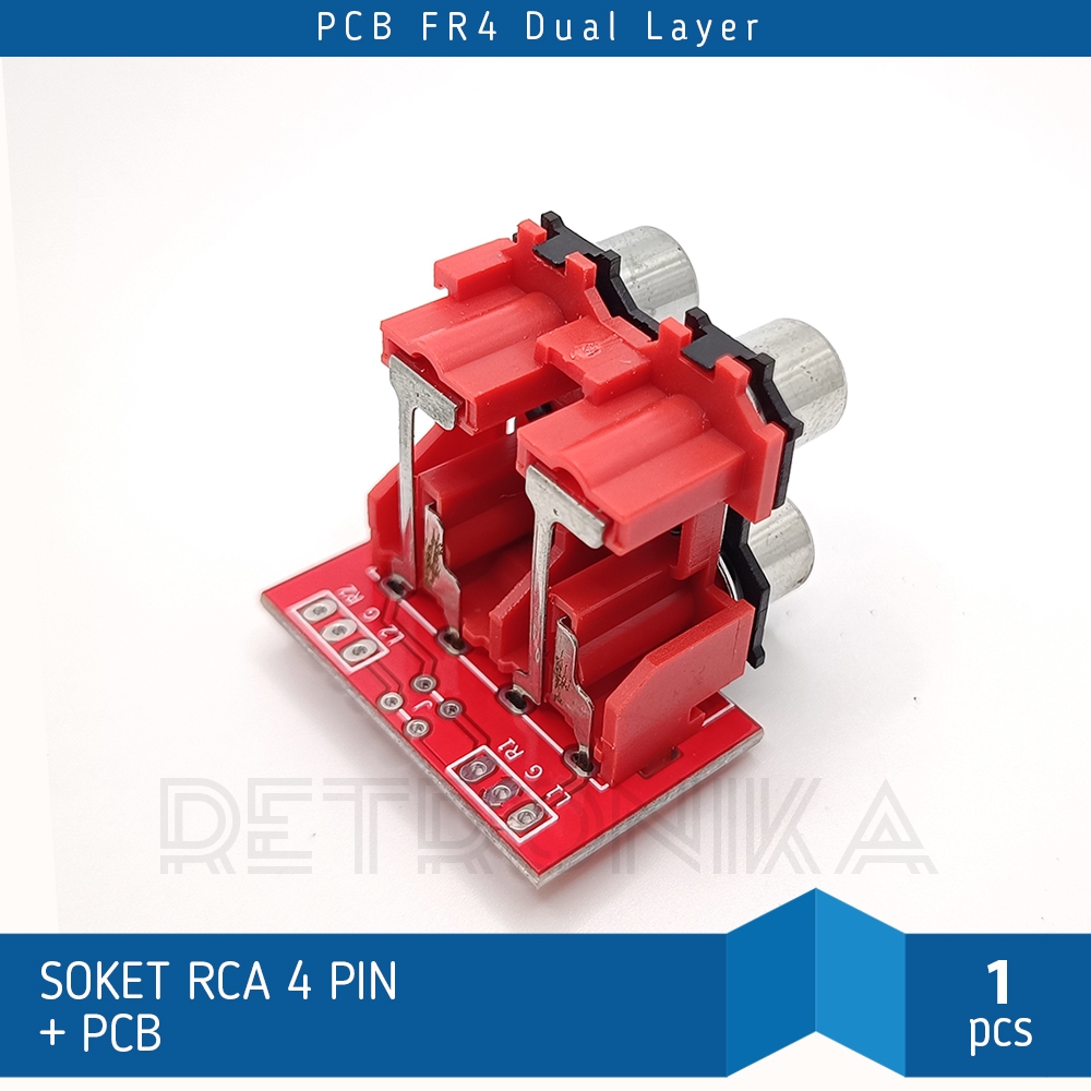 4 Pin RCA Socket + PCB | Shopee Philippines