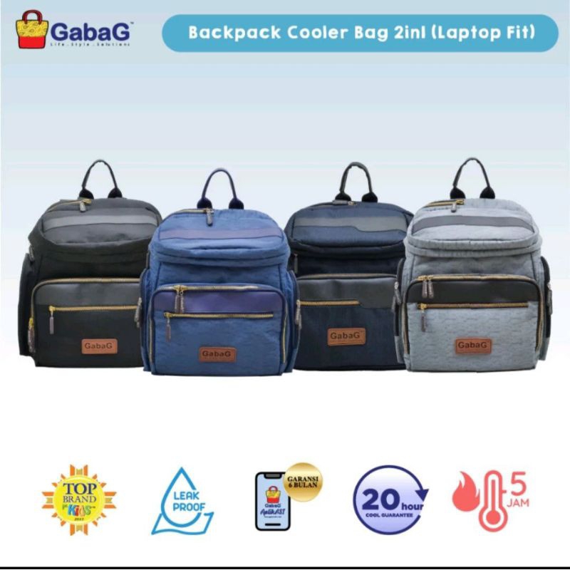 Gabag Tas Asi Series - Backpack Cooler Bag 2in1 Troy (Laptop Fit ...