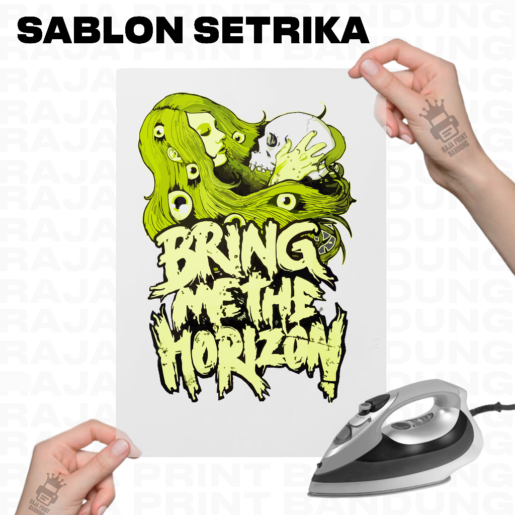 Sablon Iron Unit A3 DTF Sticker Kaos Ready To Press Ready To Iron BRING ...