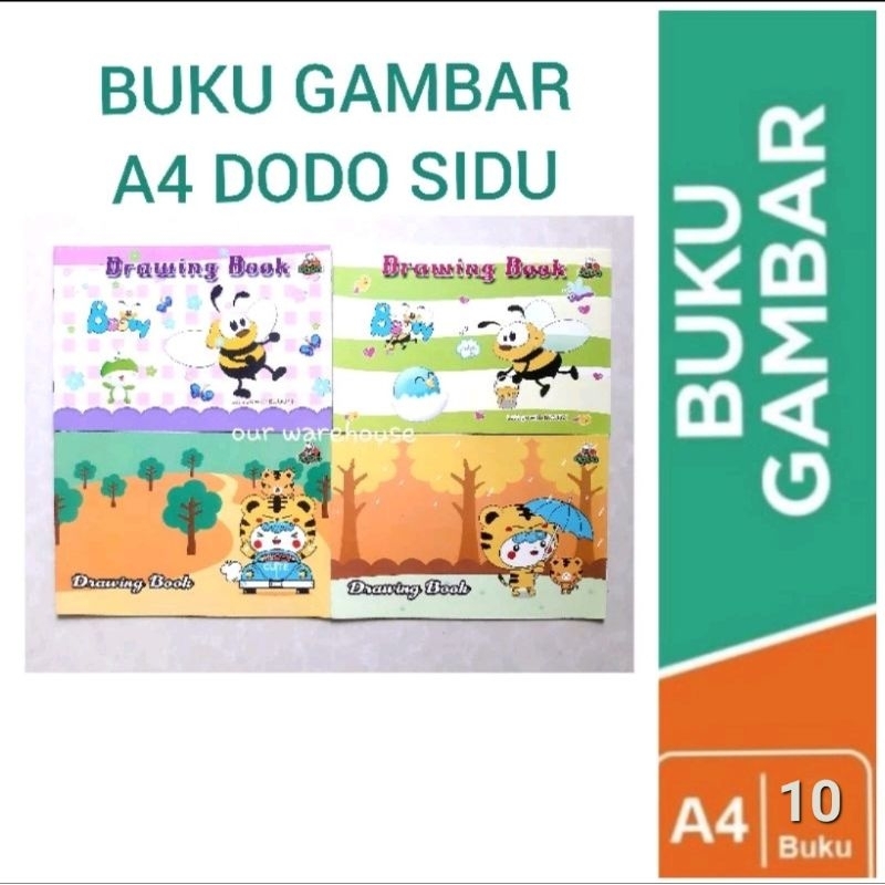 A4 DODO Drawing Book from SIDU, Drawing Book contains 8 sheets | Shopee ...