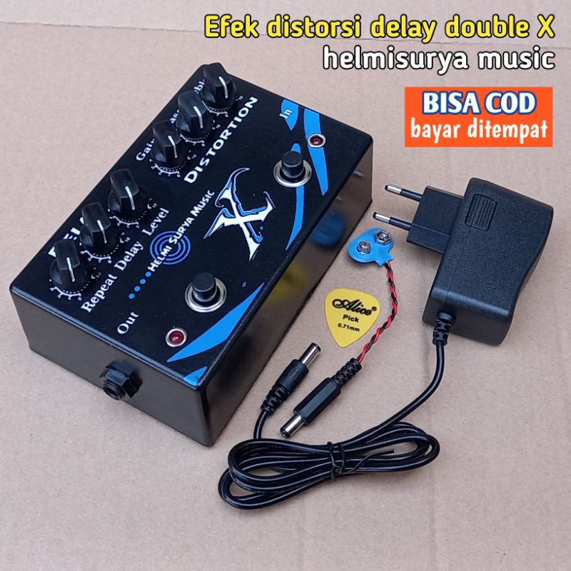 Double X delay distortion guitar effect and great sound quality adapter ...