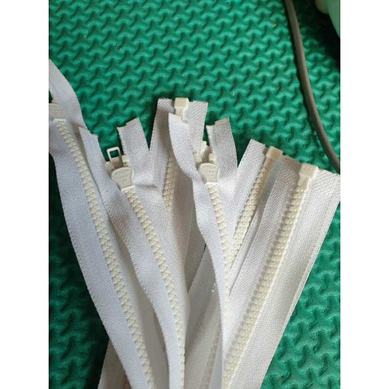 PUTIH Vislon zipper vislon ykk jacket zipper 28 inch white | Shopee ...