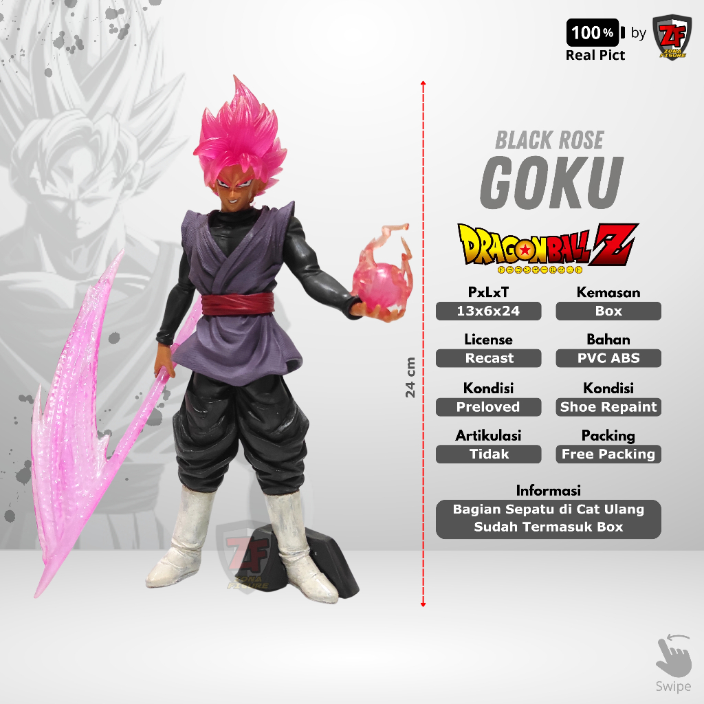 Action Figure Dragon Ball Figure Goku Black Rose Display Dragon Ball ...