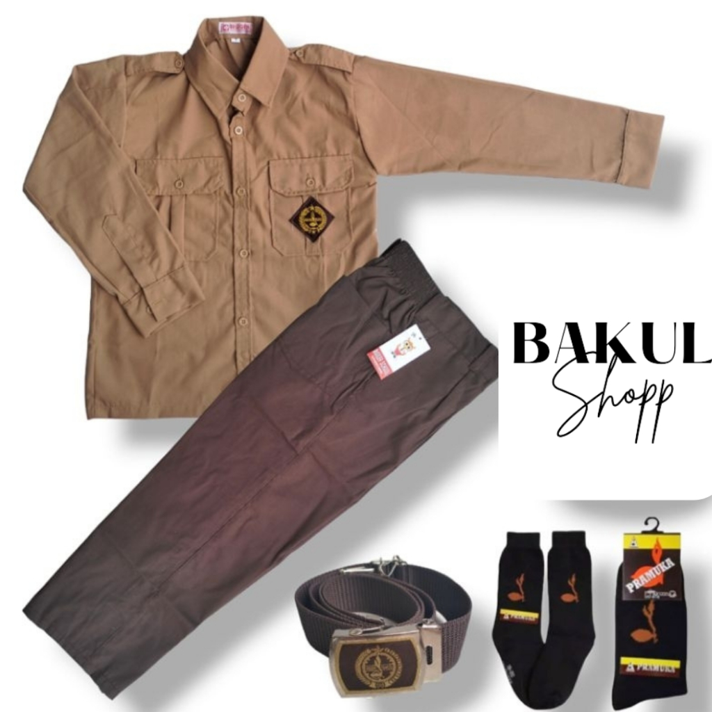 Free Belt Scout Uniform Suit For Boys, Short, Long, Class 1-6 SD ...