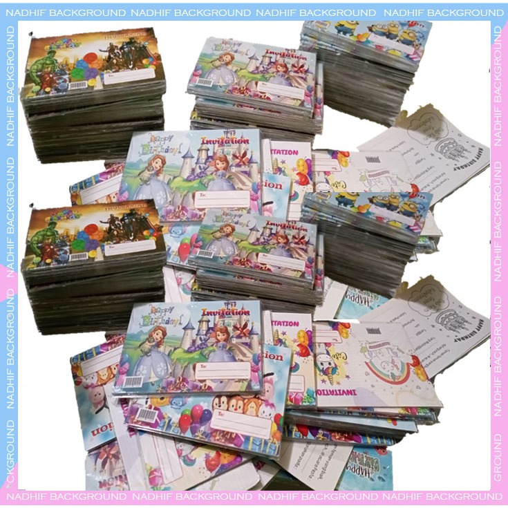 Birthday Invitation Card Happy Birthday Invitation Paper | Shopee ...