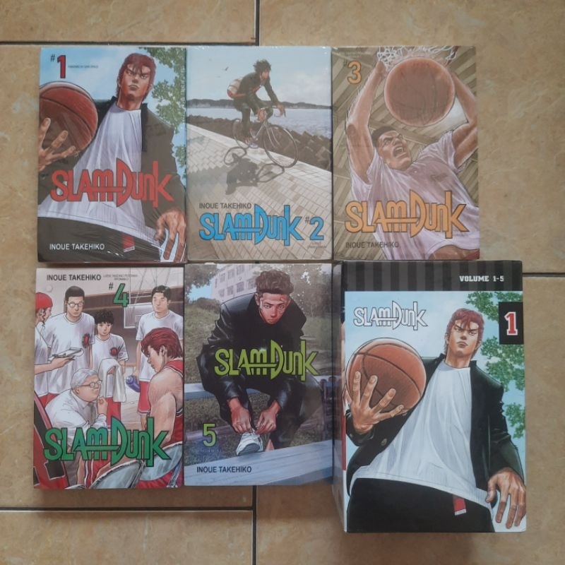 Comic Slam Dunk Slamdunk Box Set 1 Volume 1-5 Seals | Shopee Philippines