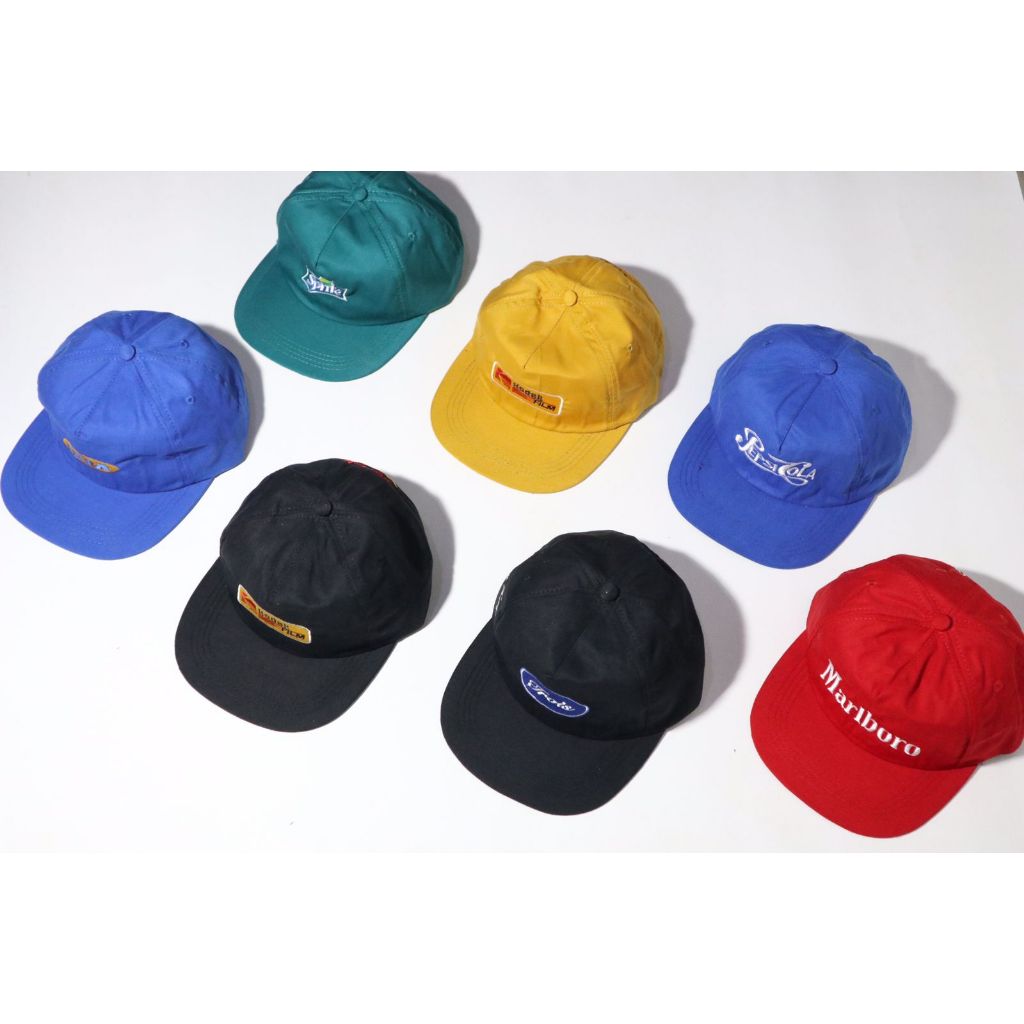 MERAH Vintage SIX PANEL HAT PEP SI CO LA BLUE/RED MARBOR EMBROIDERED ...