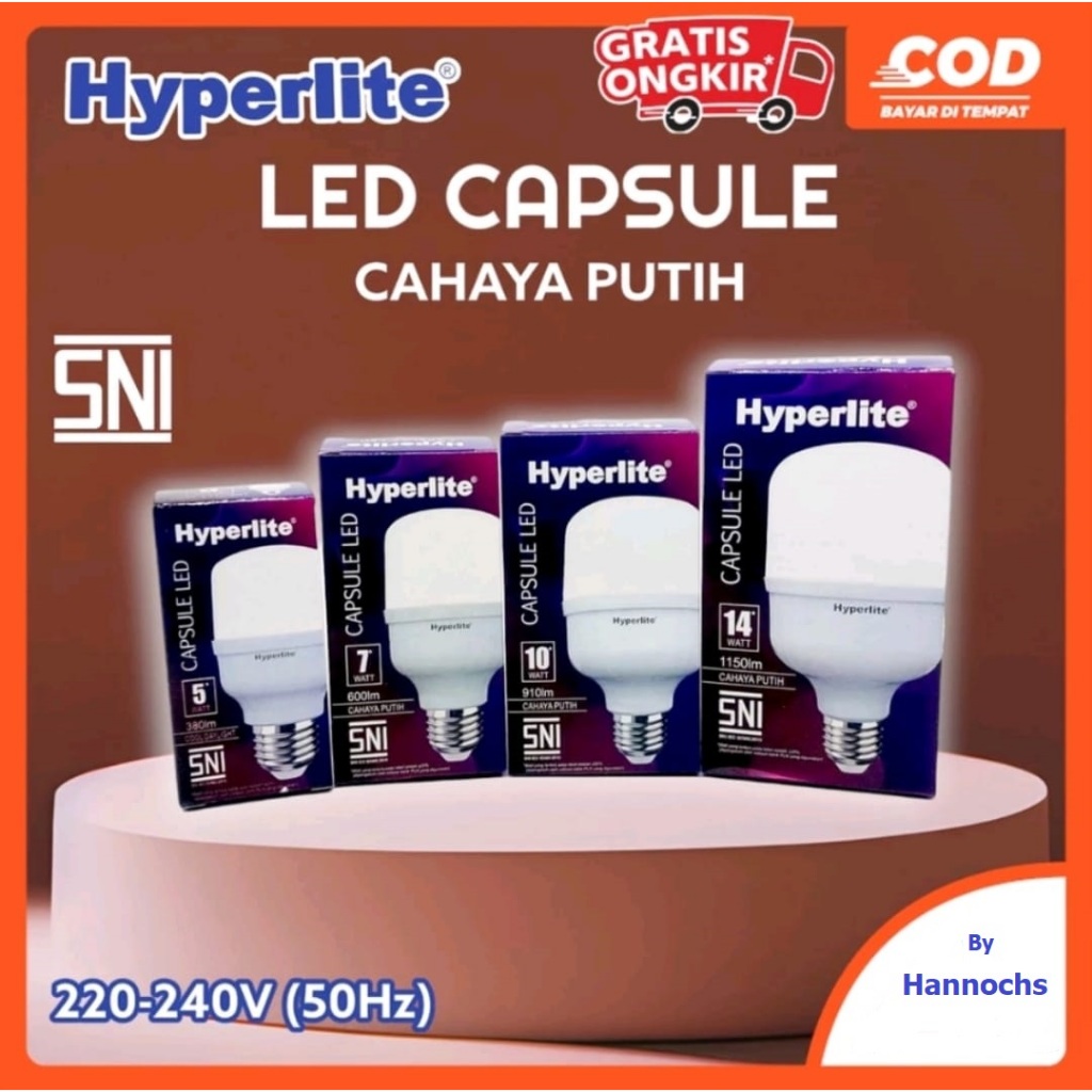 HYPERLITE Green Bulb 10 Watt 10W Led Capsule Lamp SNI Certification by ...
