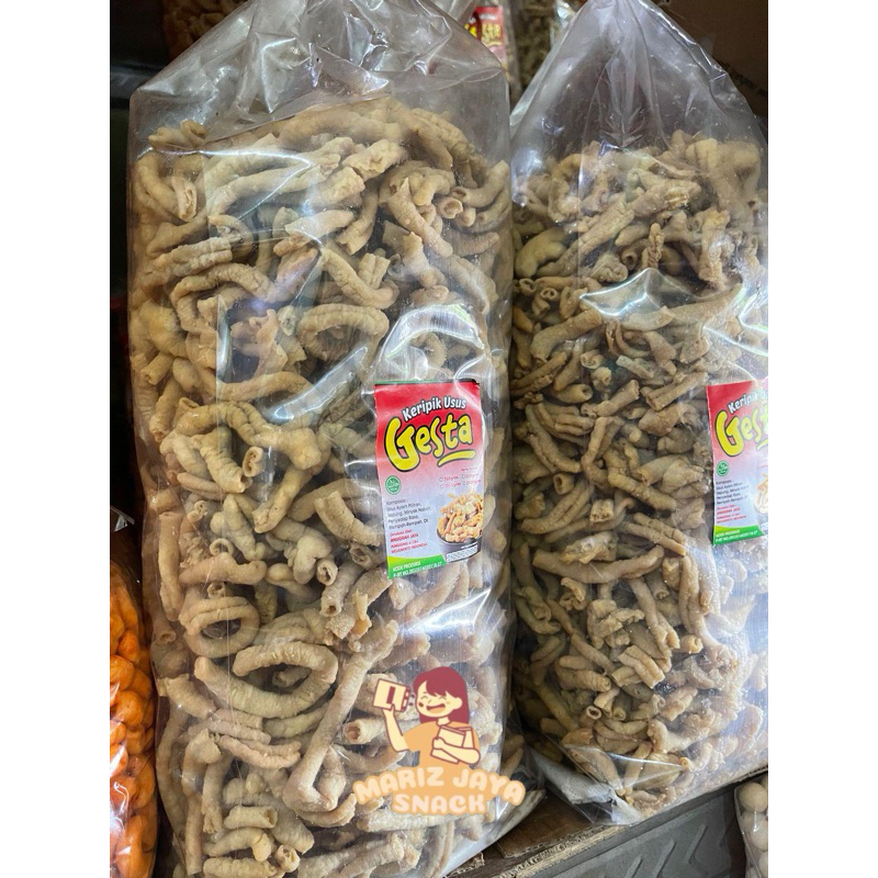 [1KG] Original Chicken IntestineKeripik, Crispy & Savory Intestines ...