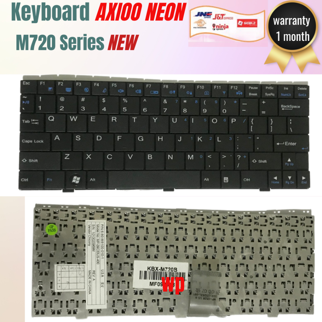 Axioo NEON MLC CENTAUR M720 LAPTOP KEYBOARD | Shopee Philippines