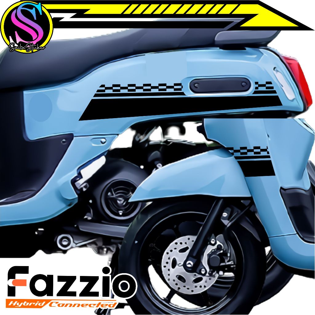 594/fzio STRIPING/MOTORCYCLE STRIPING/SIMPILE FAZZIO STICKER/EMPLEM ...