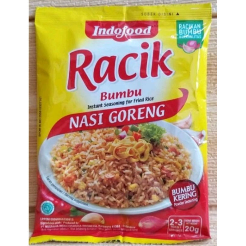 Indofood Fried Rice Racik Seasoning 20 gram Pack | Shopee Philippines