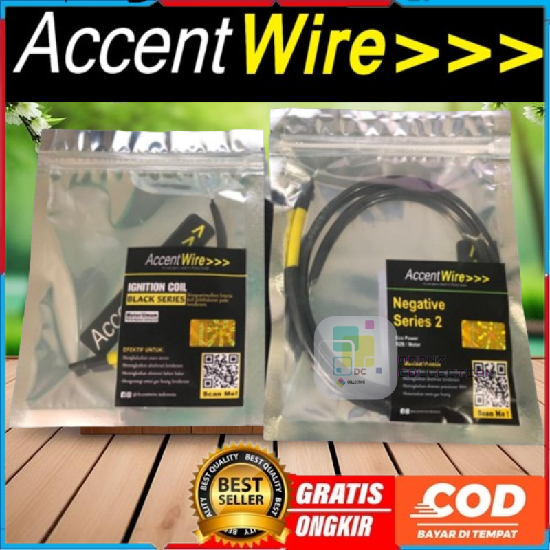 !! ACCENT WIRE Universal Motorcycle Ignition Coil Cable ORIGINAL ...