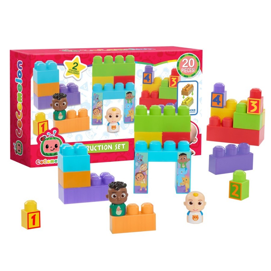 Cocomelon Construction Toys Set Bricks Big Blocks Puzzle | Shopee ...