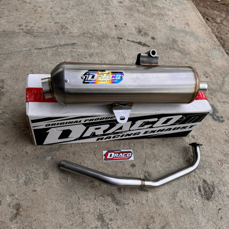 Standard racing exhaust Draco stainlles sarteng Vario nmax aerox pcx ...
