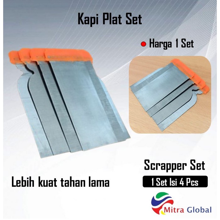 Kapi Plate Set 4pcs/Kape Plate/Putty Scraper Set/Kapi Putty | Shopee ...