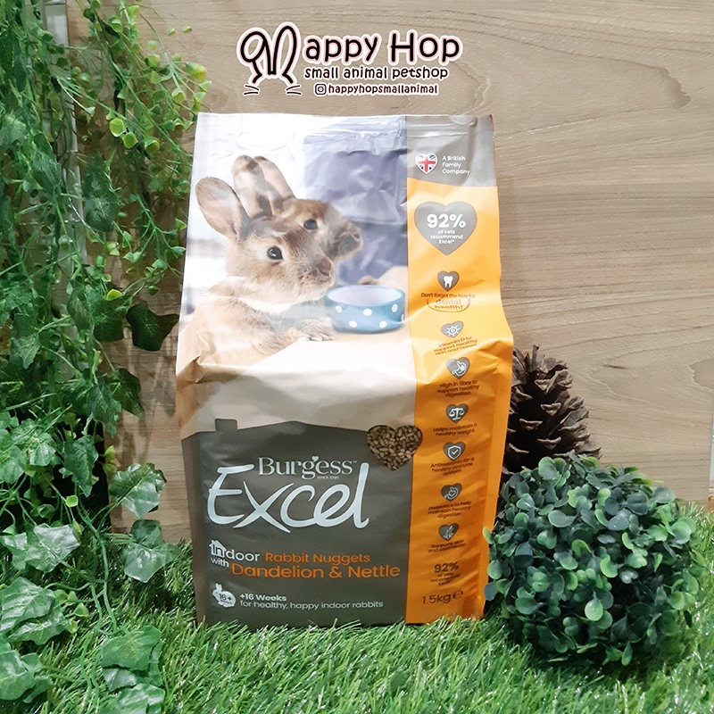 Burgess Rabbit pellet Indoor Rabbit repack 500 gr And fresh pack 1.5 kg ...