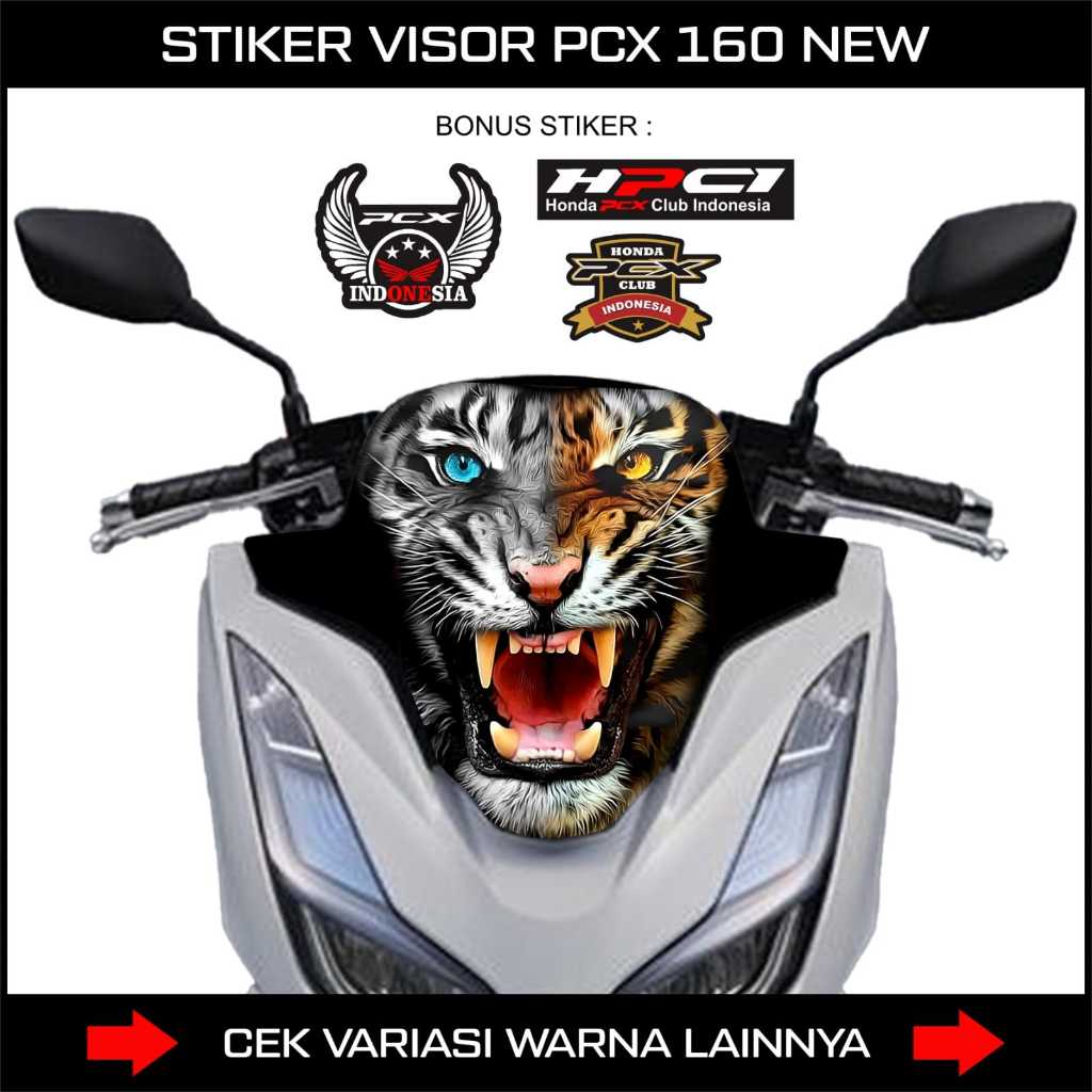 Pcx 160 Winshield Sticker Shield Sticker Visor Variation / Sticker ...
