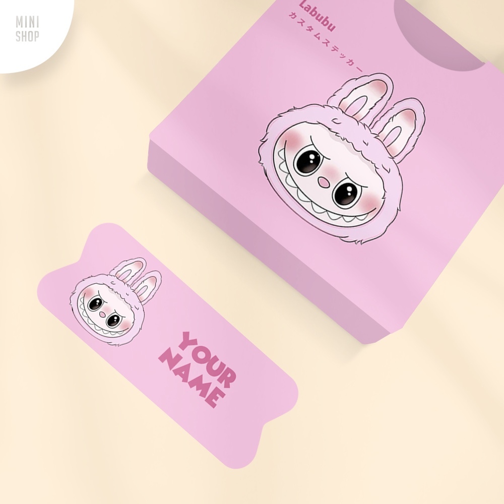 Custom Name Sticker Waterproof Labubu | Shopee Philippines