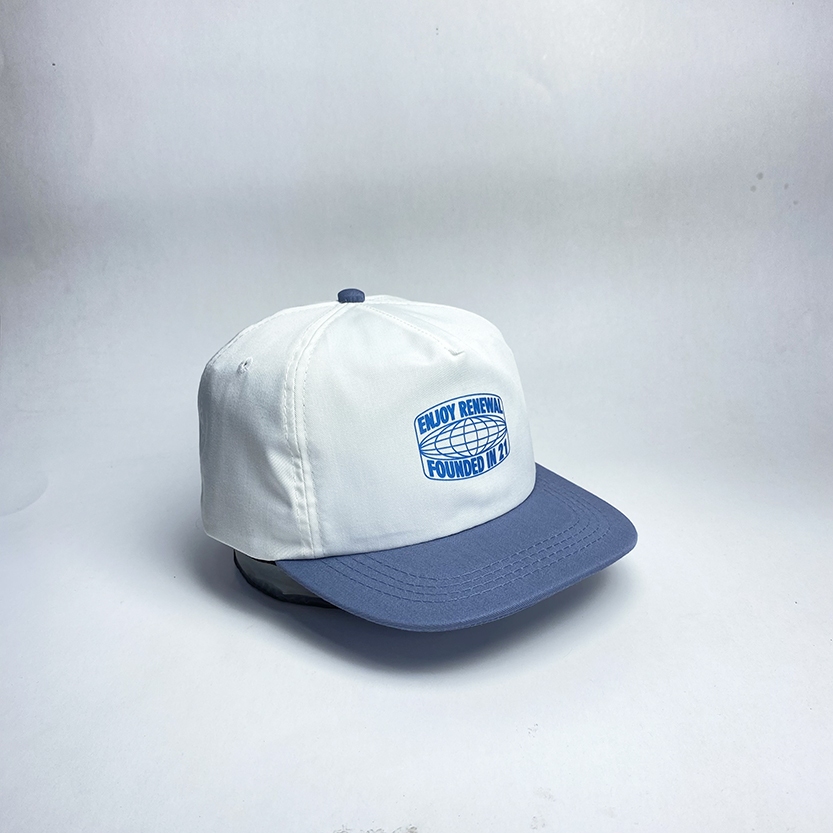 Enjoy Renewal - Sixpanel Cap Hat - Classic Snapback Hat White Gray ...