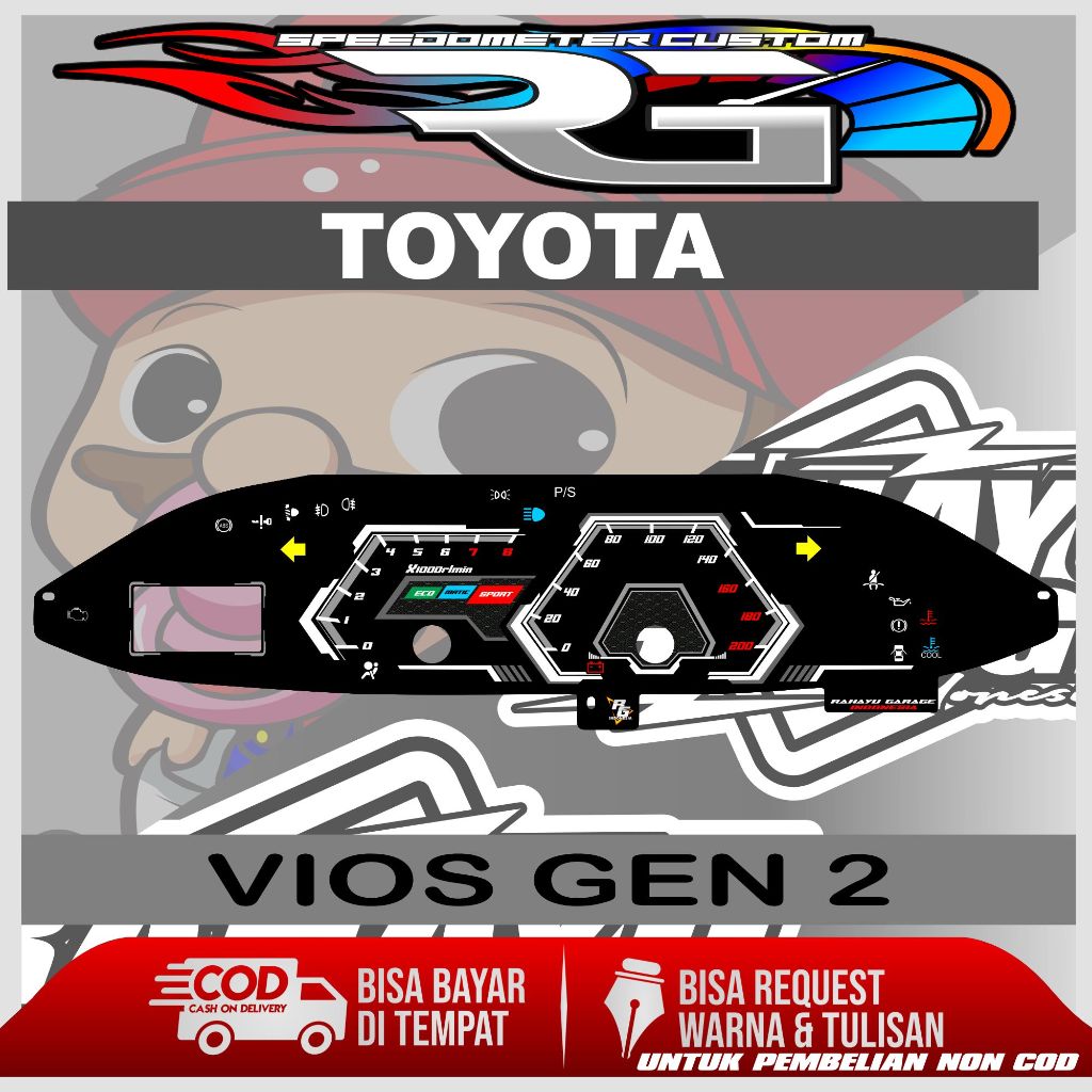 Toyota VIOS GEN 2 CUSTOM SPEEDOMETER BOARD | Shopee Philippines