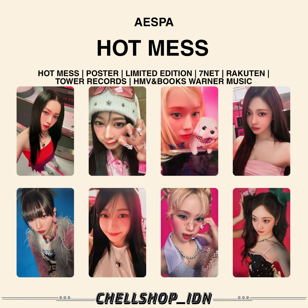 AESPA HOT MESS PHOTOCARD | Shopee Philippines