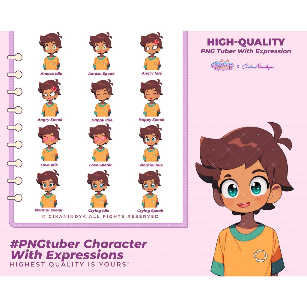 Make Your Streaming Liver with Unique PNG Tuber, Beautiful Virtual ...