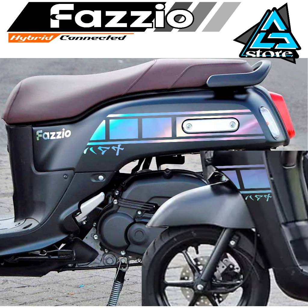 Fazzio STRIPING/CUT STICKER/F.396/YAMAHA JAPAN LOGO STICKER/FAZZIO ...