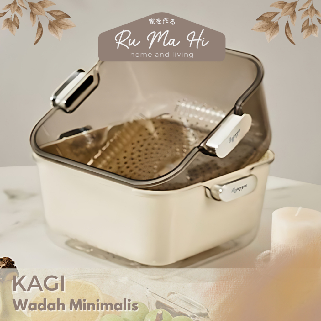 Rumahi - KAGI Minimalist Fruit Washing Basin Premium Multi-Purpose ...