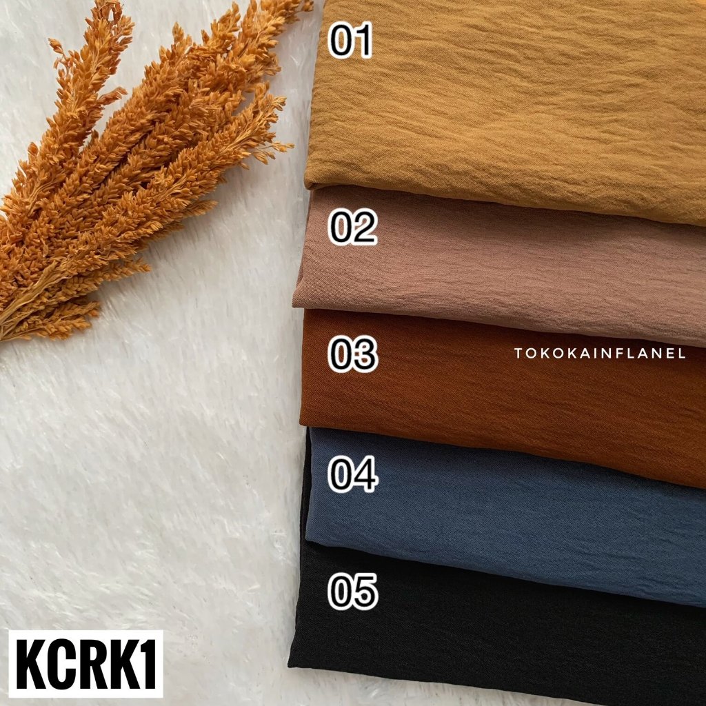 Fabric / Material Cey Airflow Crinkle Per 50cm KCRK1 (Per half meter ...