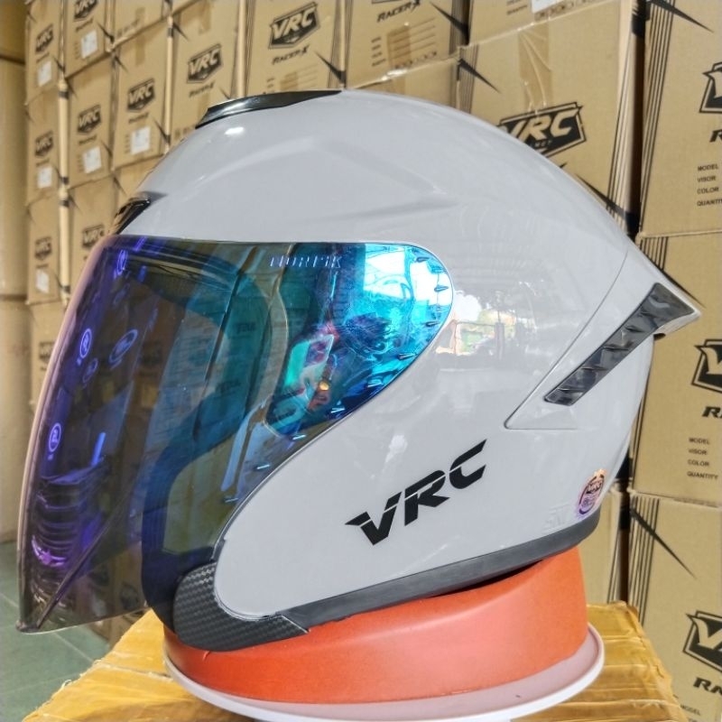 VRC RACER-X GORILLA GLOSSY SOLID HALF FACE HELMET HANDY PACKAGE ...