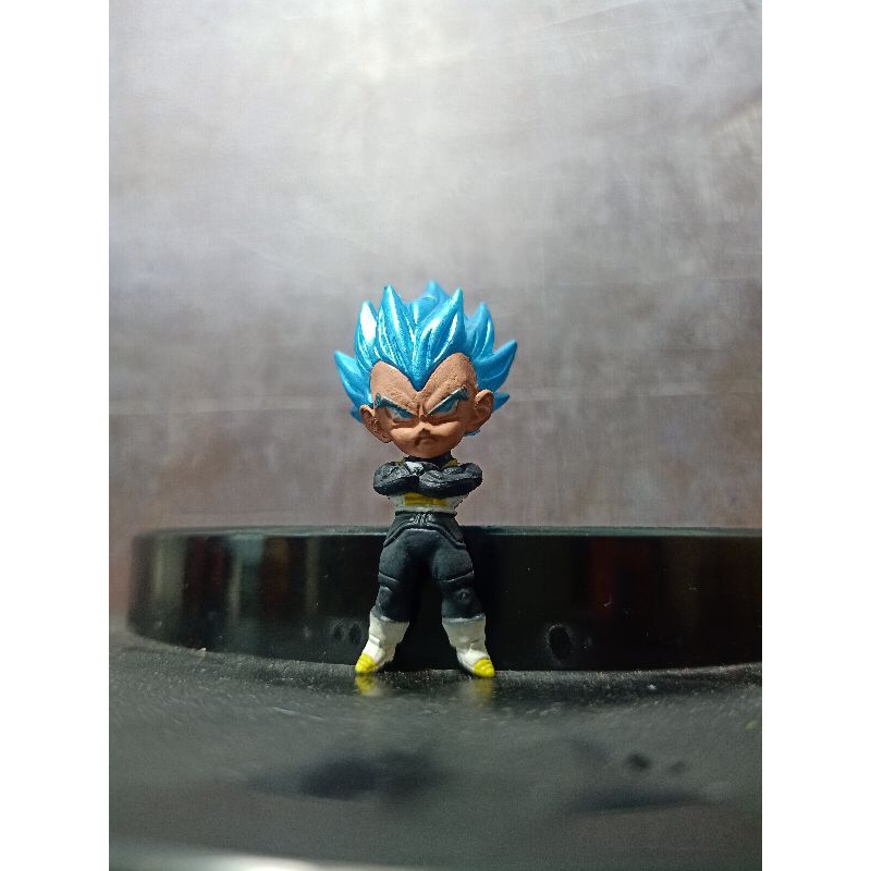 Dragon Ball Character Figure Super Saiyan Vegeta Bejita Blue Chibi UDM ...
