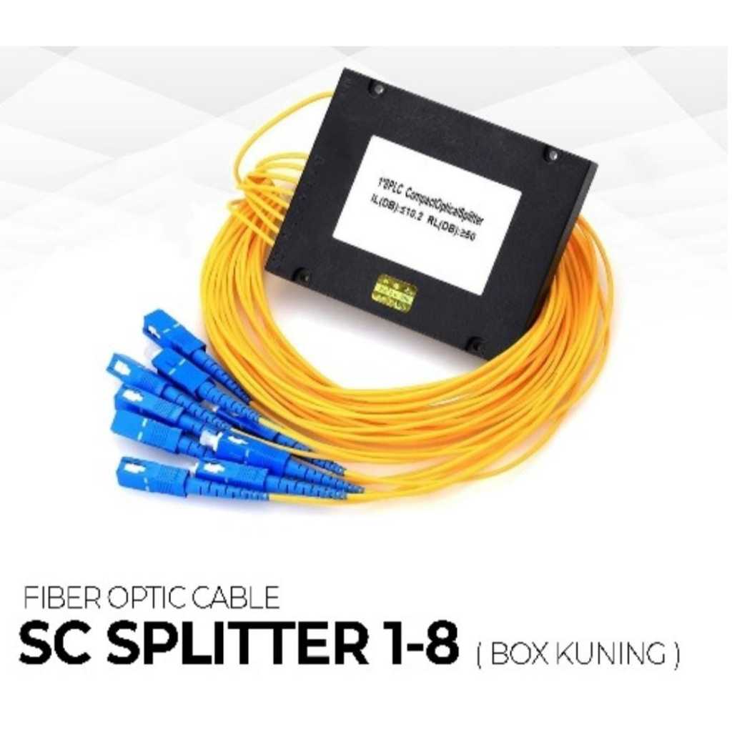 Passive Splitter 1/8 SC UPC Fiber Optic Spliter FO Passive 1:8 FTTH ...